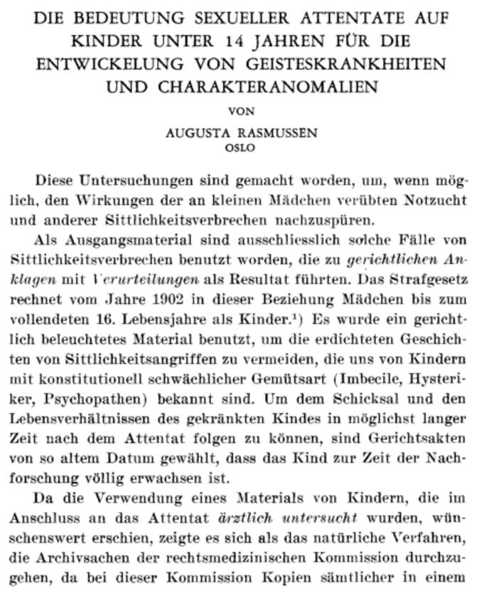 „Krankhafte Wirkungen… hat man überhaupt nicht nachweisen können ...